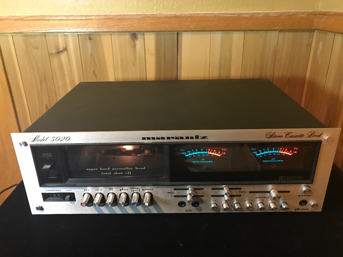 Marantz vintage 5020 silver face cassette deck tape deck with black ...
