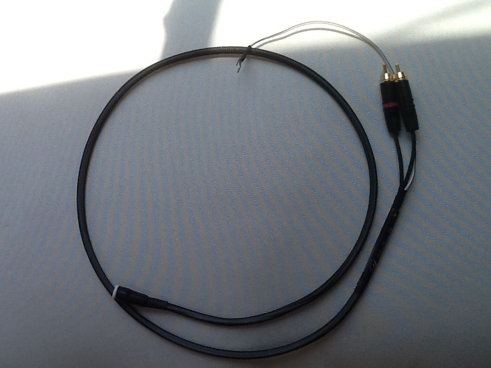 Ultimate Cables Silver C4 Phono cable DIN to RCA 1m with ground wire ...