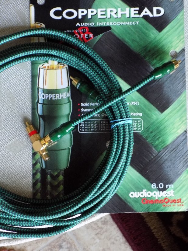 Audioquest 'COPPERHEAD' 6M SUB Cable... Reduced $$ For Sale - US Audio Mart