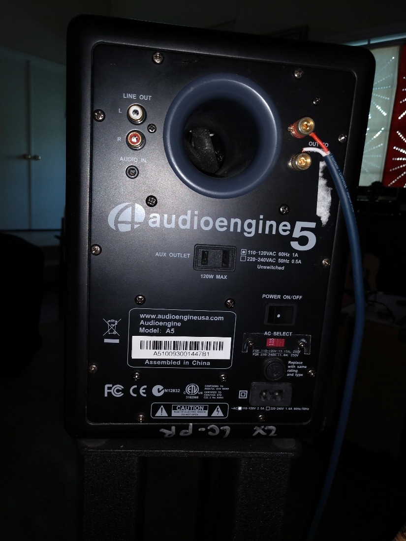 Audioengine A-5 Audioengine A5 Powered Multimedia Speaker System (Black ...