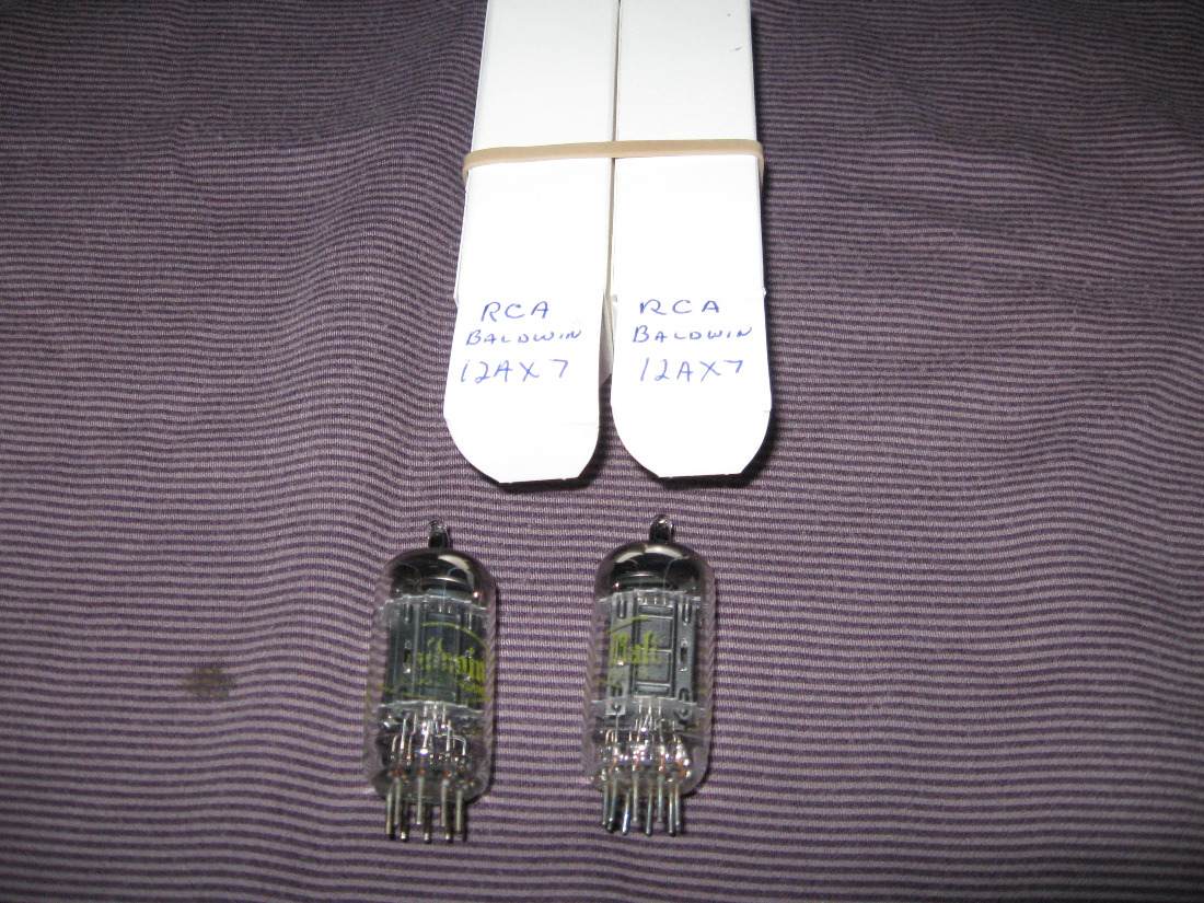 12AT7, 12AU7, 12AX7 Single and Matched Pair Tubes -- TEST STRONG For ...
