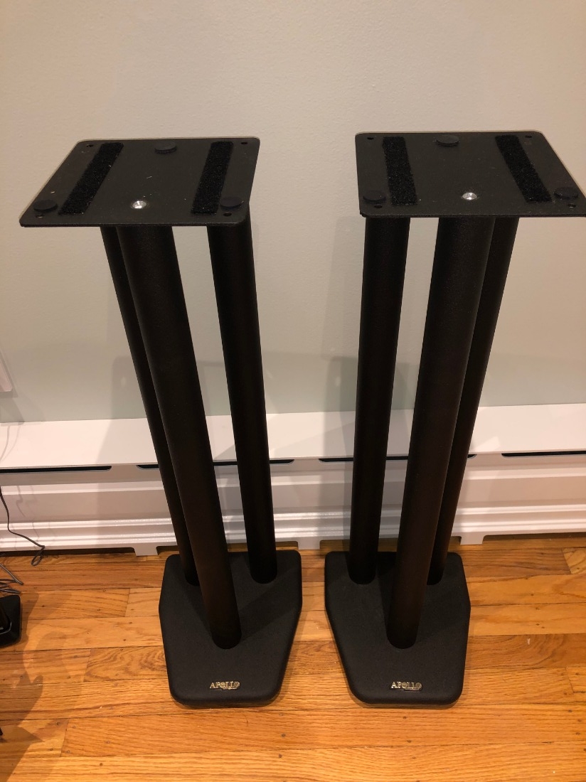 Apollo A3 28" Speaker Stands, black For Sale - US Audio Mart