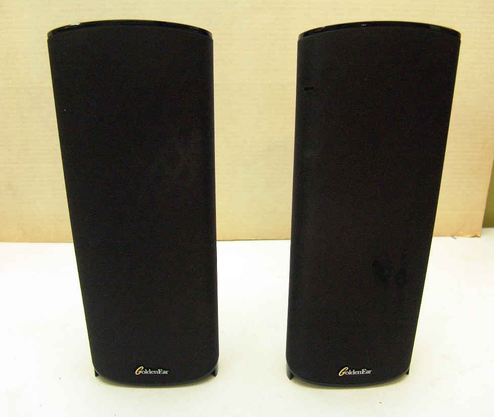 GoldenEar SuperSat 3 Speakers Pair with Stands Original Boxes For Sale ...