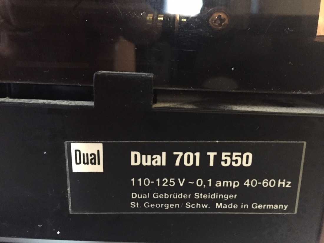 Dual 701 T 550 For Sale - US Audio Mart