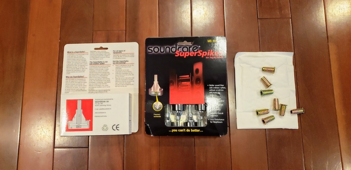 8x Soundcare Superspikes M8 + Inserts For Sale - US Audio Mart