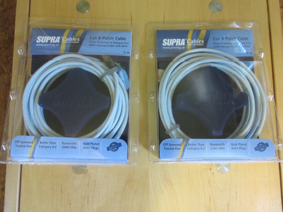Supra Cat 8 Ethernet Cable 4M and 5M For Sale - US Audio Mart