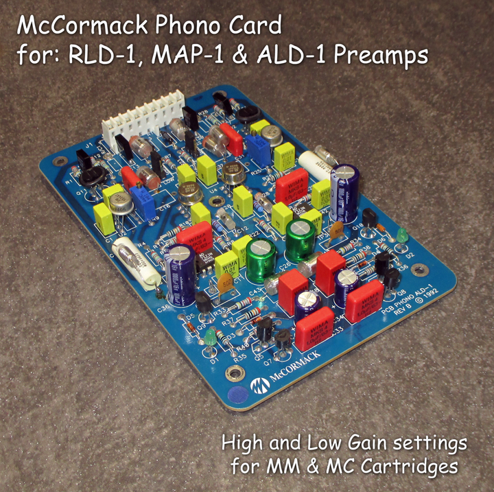 McCormack Phono Card (RLD-1/MAP-1/ALD-1 Preamps) For Sale - US Audio Mart