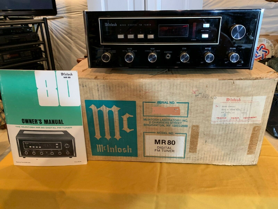 McIntosh MR80 Digital FM Tuner For Sale - US Audio Mart