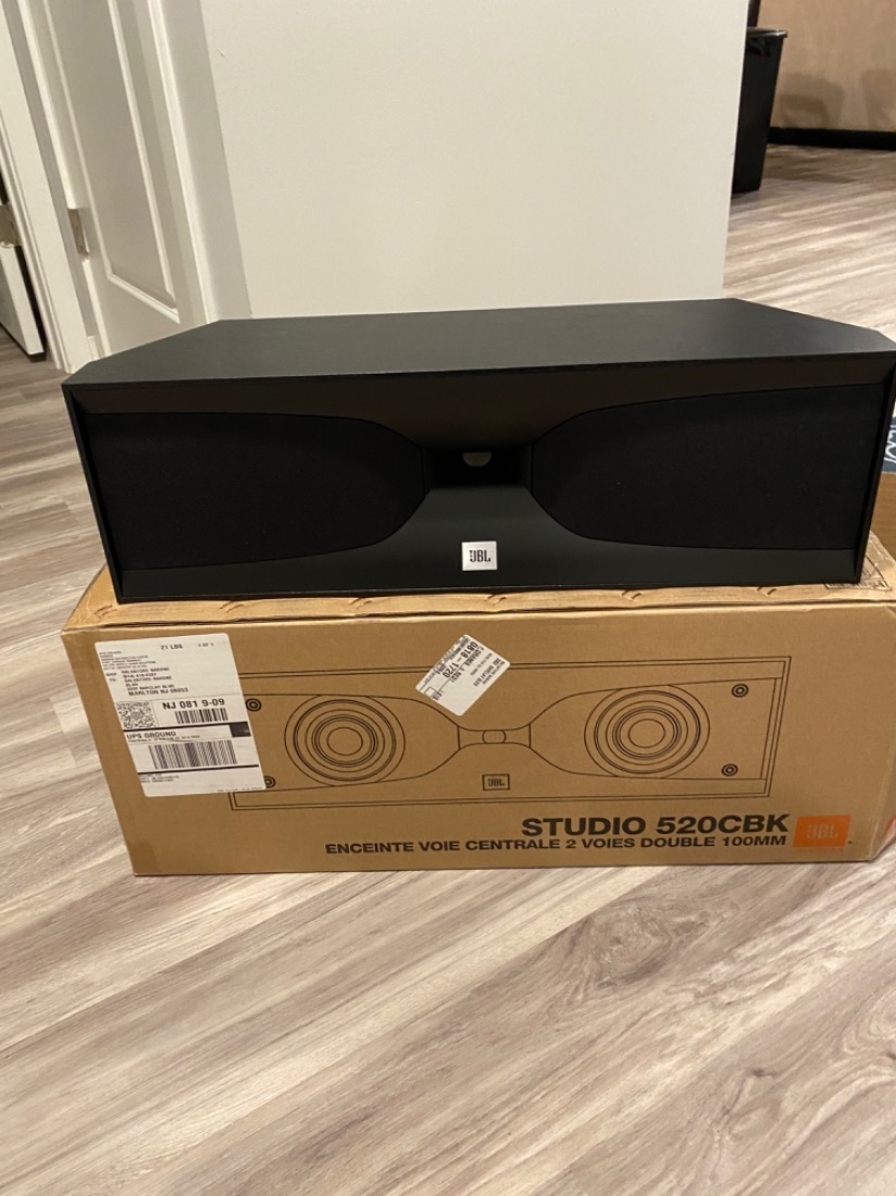 JBL Studio Series Set - 530 (Bookshelf Speakers), 520 (Center) and 550p ...