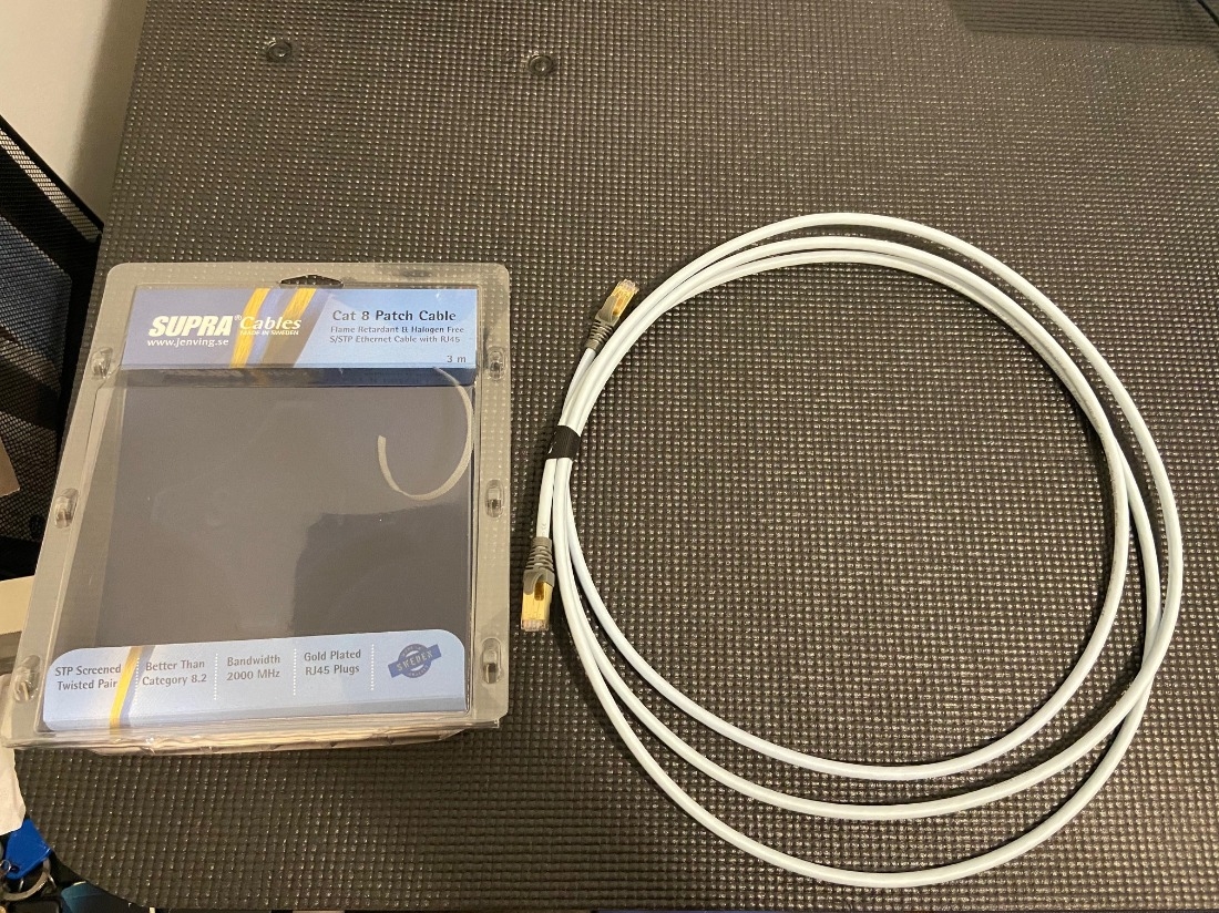 Supra CAT 8 ETHERNET cable 3-meter Made In Sweden THE BEST FOR NETWORK ...