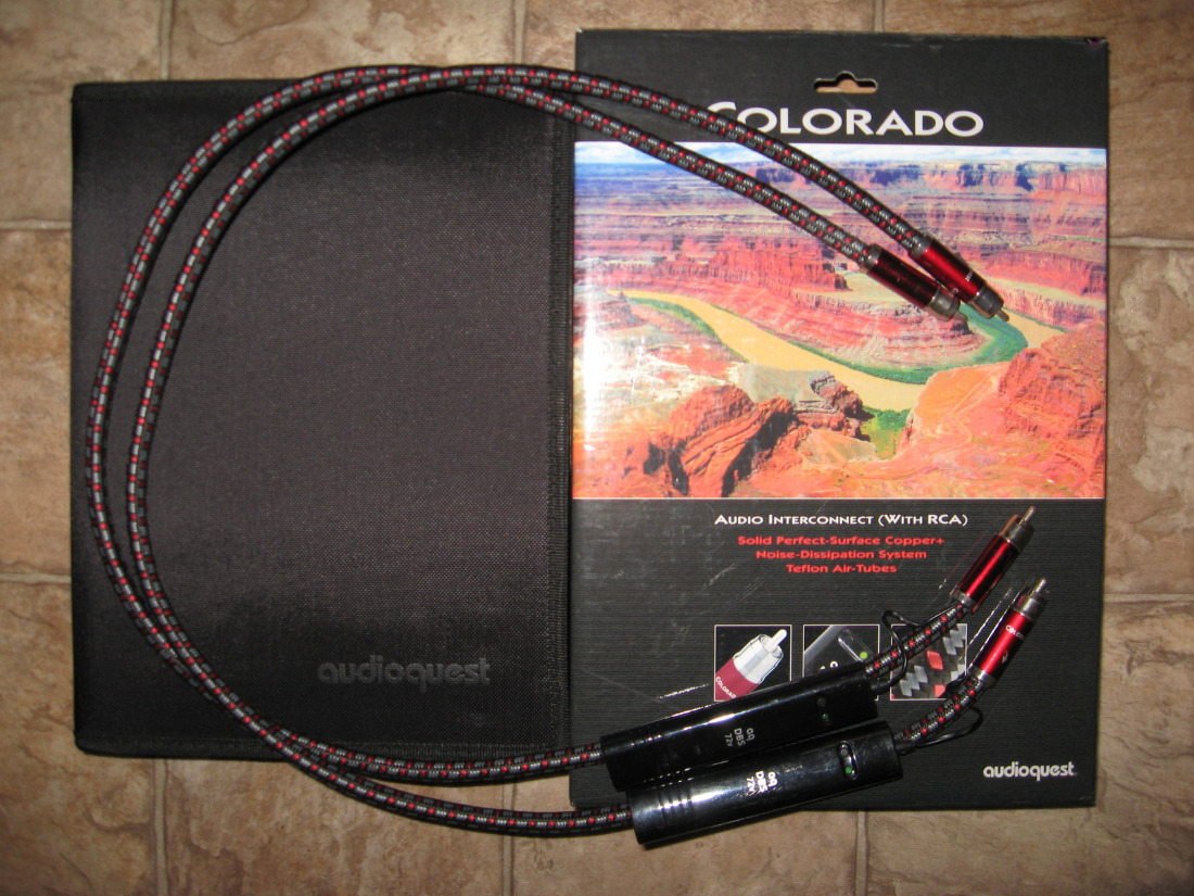 Audioquest Colorado 1mtr. pair RCA Interconnects (Authentic) For Sale ...