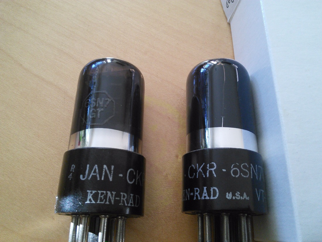 Pair Ken Rad 6SN7 VT-231 test new For Sale - US Audio Mart