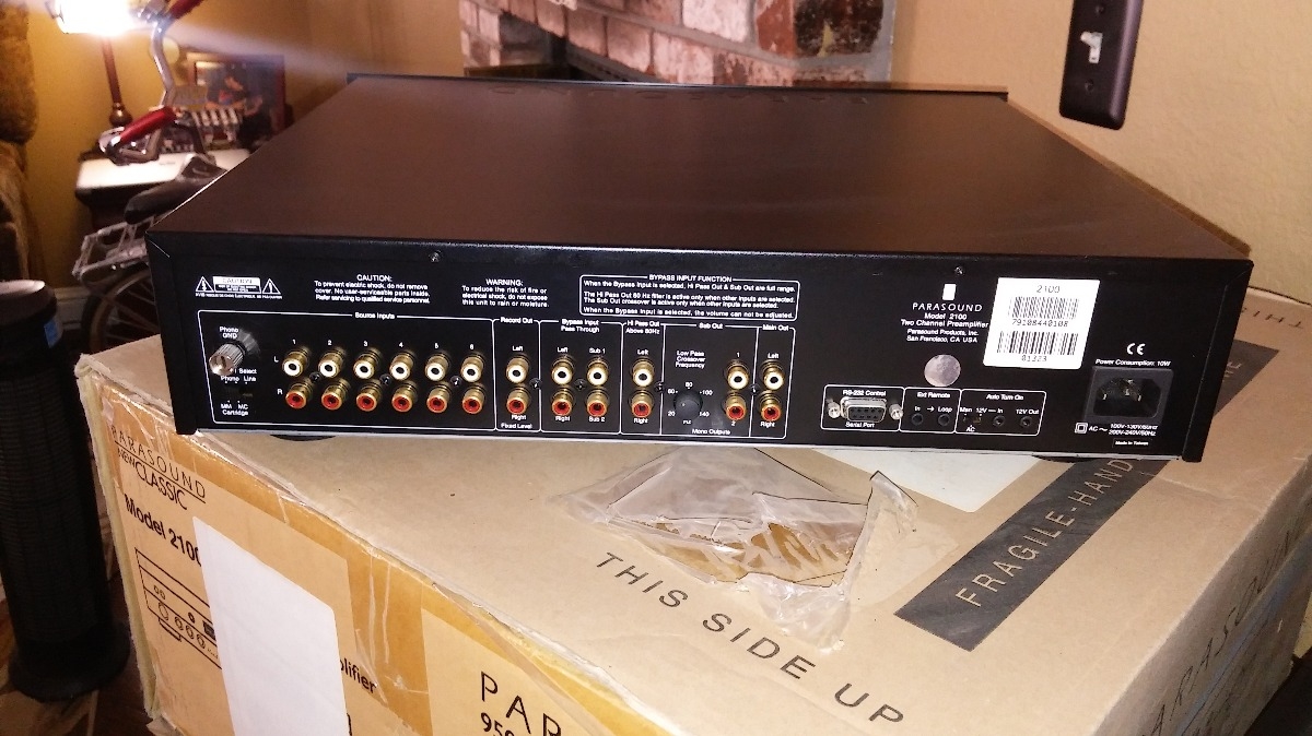 Parasound. 2100 preamp For Sale - US Audio Mart