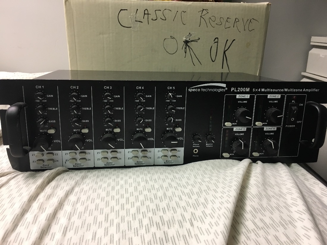 Space Technologies PL2000 5x4 multi zone/ multi source amplifier Best ...