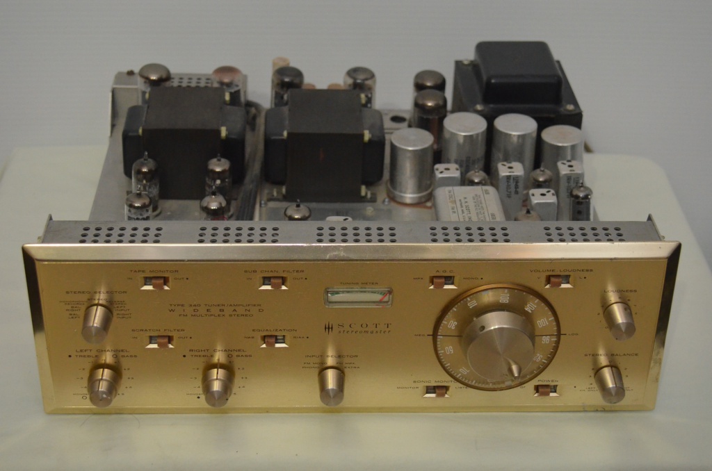 Vintage rare H. H. Scott 340 340A stereo tube receiver_WORKING For Sale ...
