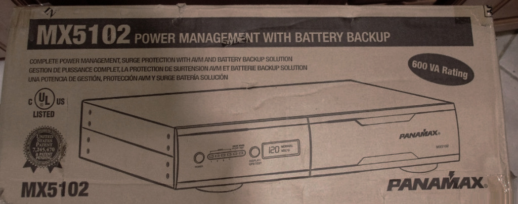 NEW, un-opened Panamax MX5102 - Power Management and Battery Backup ...