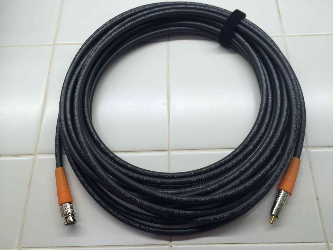 Blue Jeans 36ft Coax SPDIF Digital Audio Cable, Canare BNC to RCA, Low ...