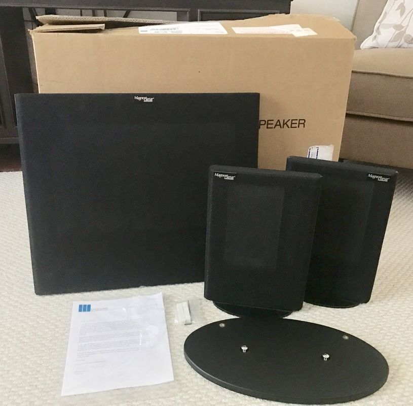 Magnepan Mini Maggies System 3.7i Planar Loud Speakers Desktop For Sale ...