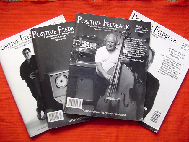 POSITIVE FEEDBACK magazines- 4 issues from 1998 & 2000 For Sale - US ...