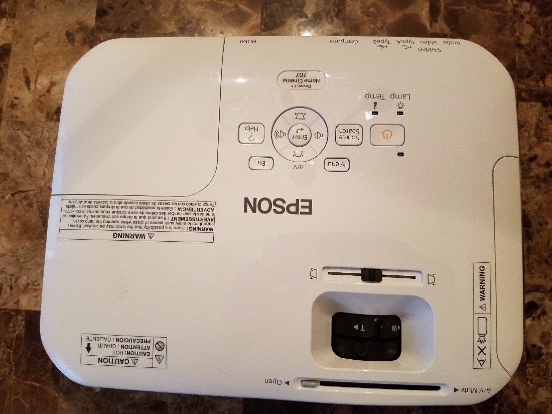 Epson Powerlite 707 HD Projector For Sale - US Audio Mart