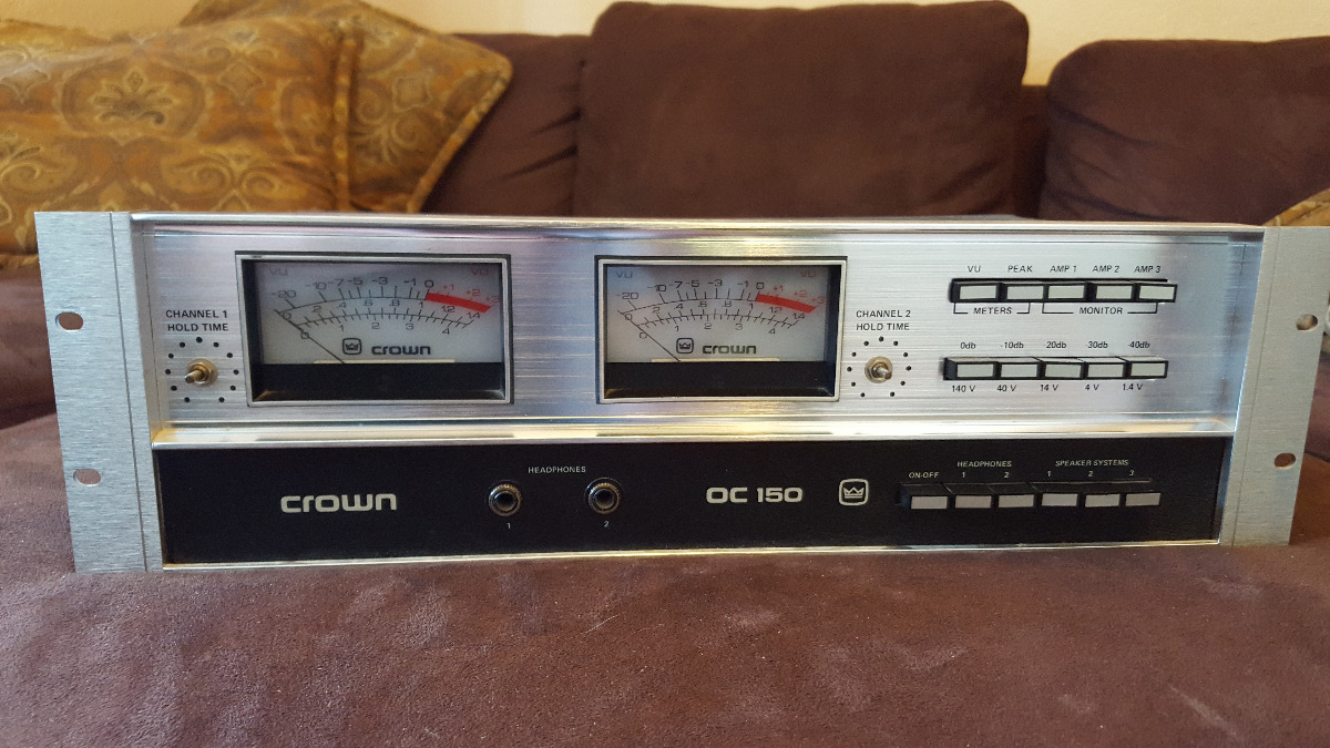 Crown OC-150 Output Control Center / VU Meter/ Headphone Amp For Sale ...
