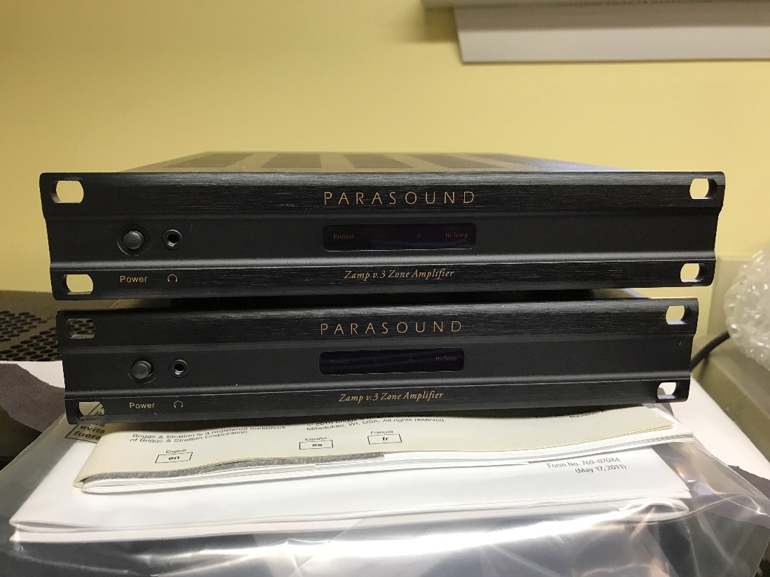 2 Parasound Zamp v3 Zone Amplifier For Sale - US Audio Mart
