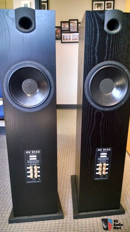 LINN TUKAN 5140 Floor Standing Speakers, Black Ash Finish - Excellent ...