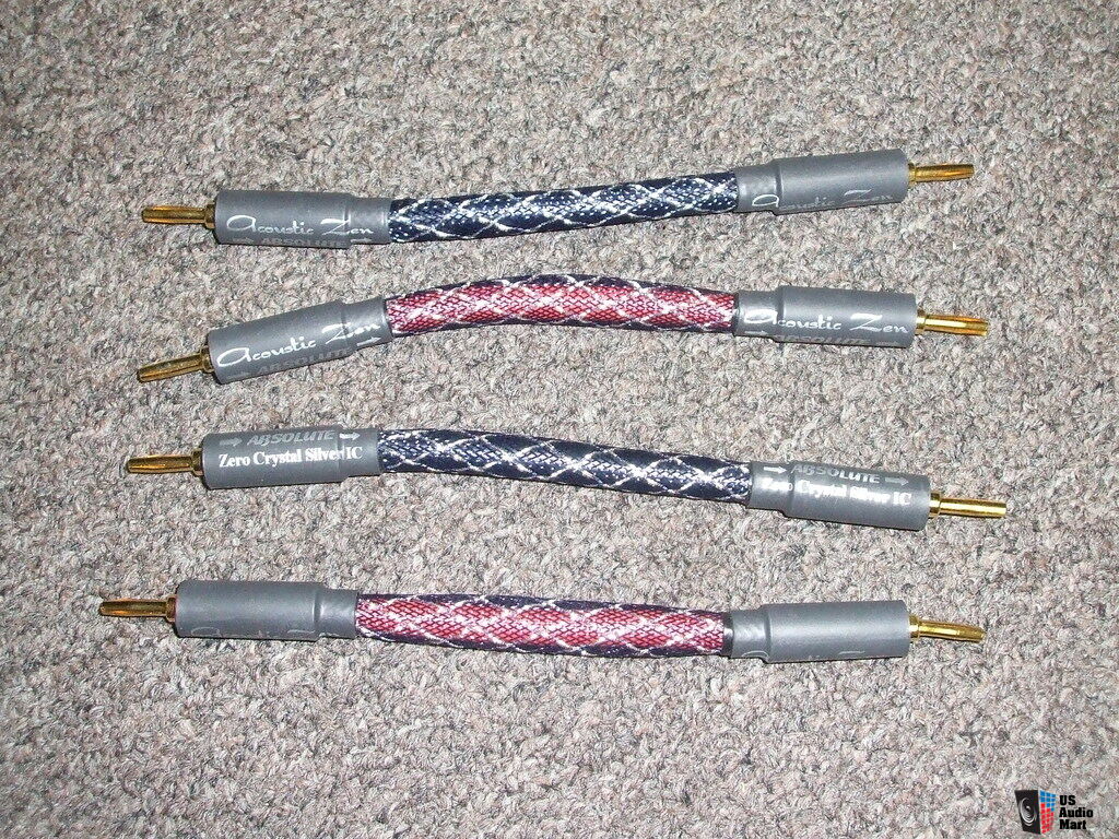 Acoustic Zen Absolute Speaker Cables, 10ft pair with spades Photo ...