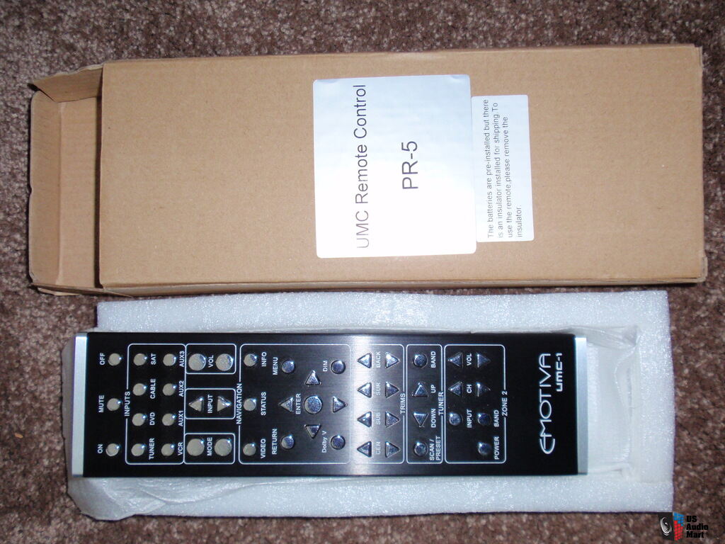 Emotiva Remote Control Model PR-5 For Sale - US Audio Mart