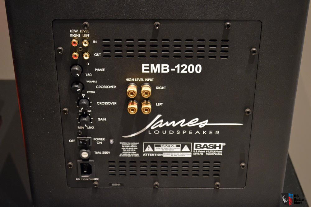 James Loudspeaker EMB-1200 Sub-Woofer - 1200 Watt RMS / 3600 Watt Peak ...
