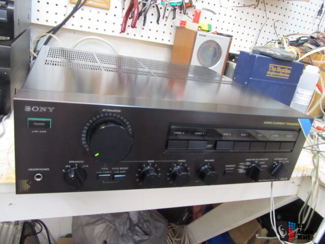 Sony TA-F444 ES II Stereo Amplifier,Phono,High Current,120/220Volt,Ex ...