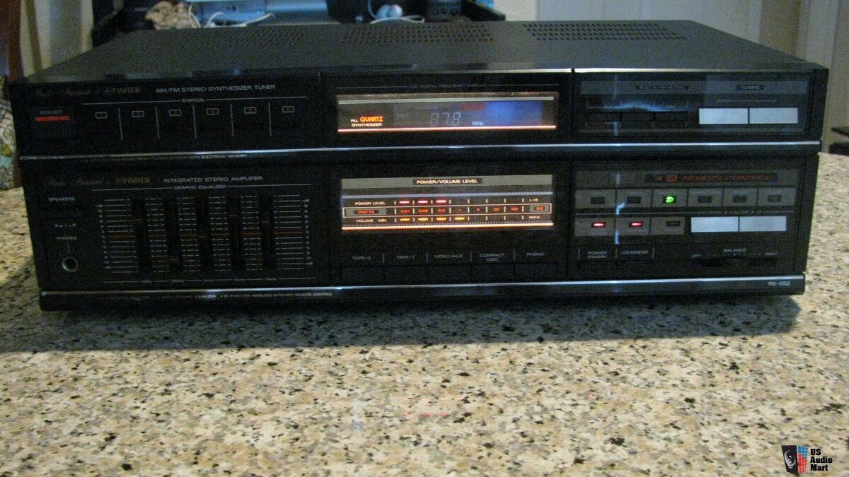 Vintage Fisher Integrated Amplifier RS-852 & AM/FM StereoQuartz Tuner ...