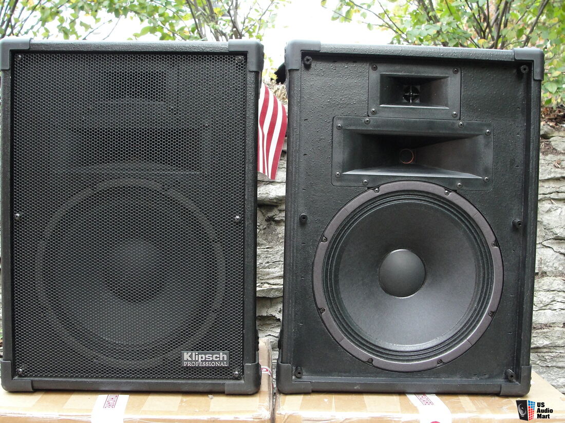 Pair: Klipsch PRO HERESY KP-201 II Black Metal Grill Corners Handle ...