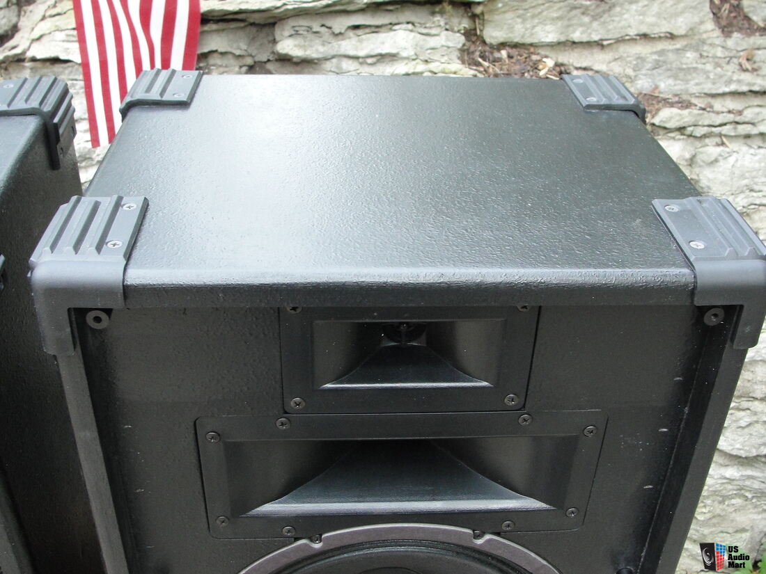 Pair: Klipsch PRO HERESY KP-201 II Black Metal Grill Corners Handle ...
