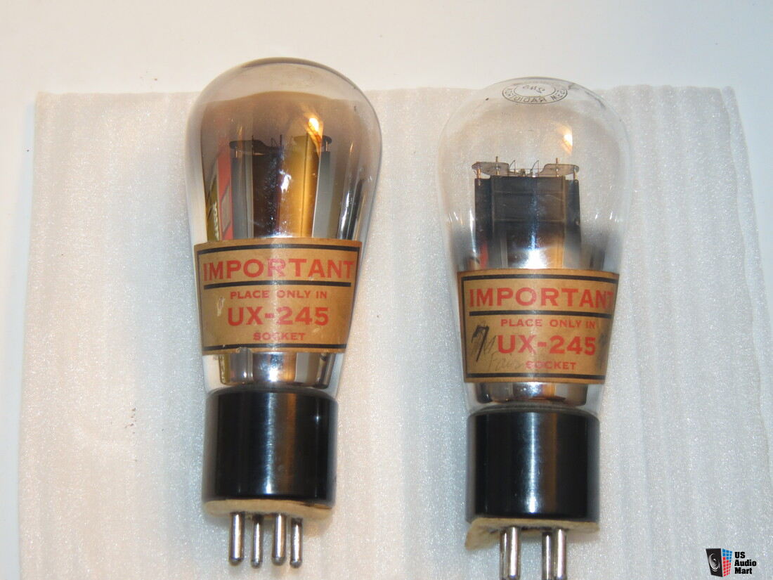 Westinghouse 245 globe 45's = pair Photo #1065024 - US Audio Mart