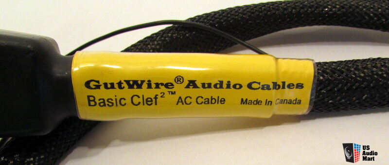 Gutwire Basic Clef 2 AC Power Cable 5.5 Foot long Audiophile Grade ...