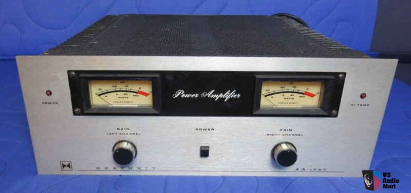 Heathkit AA-1640 Power Amplifier With Meters Restored / Upgraded For ...