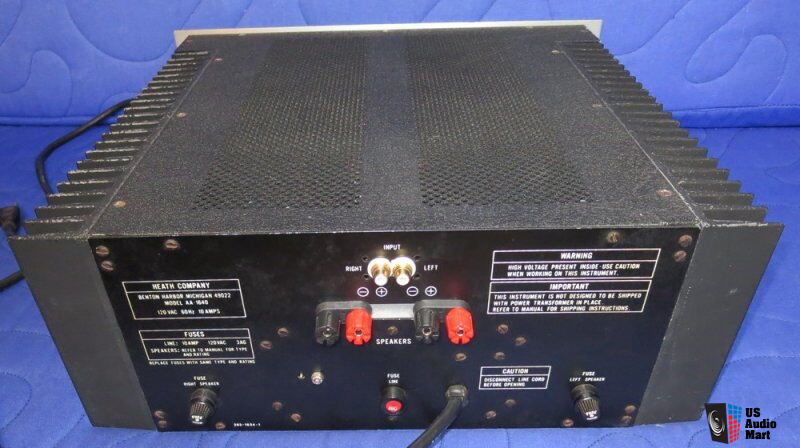 Heathkit AA-1640 Power Amplifier With Meters Restored / Upgraded Photo ...