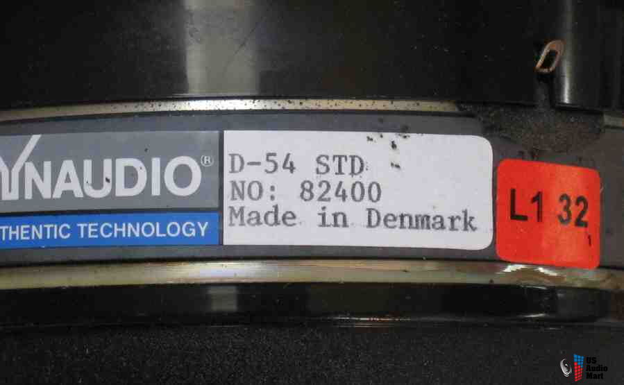 Dynaudio D-54 Std. Two NOS 54mm Dome Midrange Drivers Photo #1097325 ...