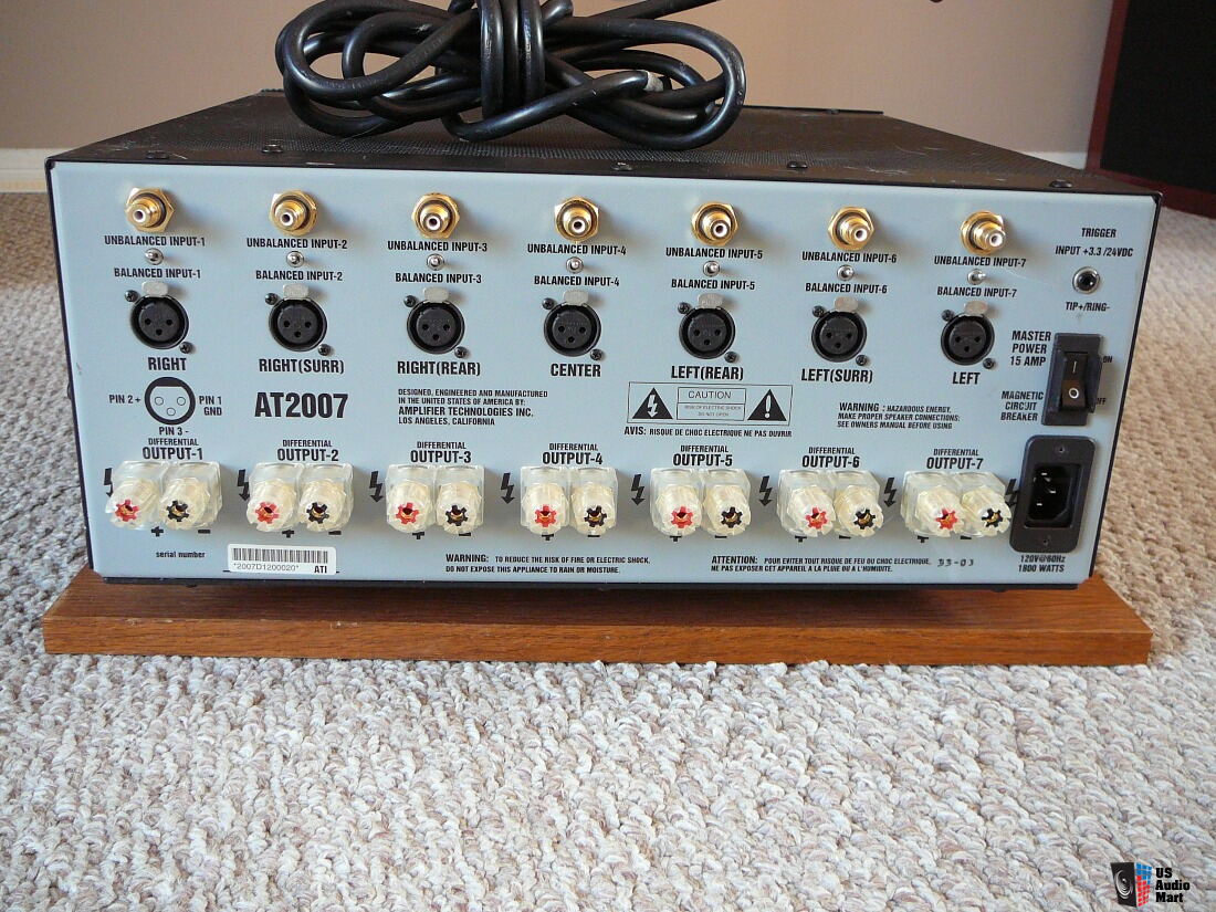 ATI Amplfier AT 2000 ATI AT 2007 7 Channel Amp 7 X 200 WPC Photo ...