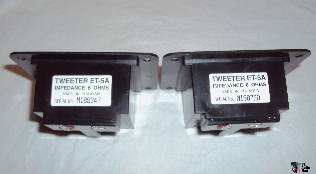 Pair (2) Linaeum ET-5A Tweeters from Optimus Pro LX5 40-4061 Speakers w ...