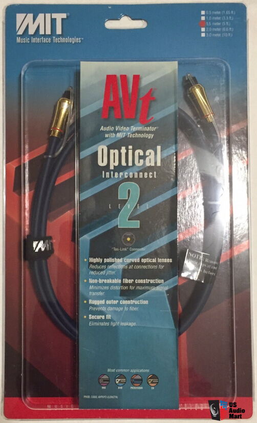 MIT AVt 2 Digital Optical cable, 1.5m. Brand New! Over 45% OFF Photo ...