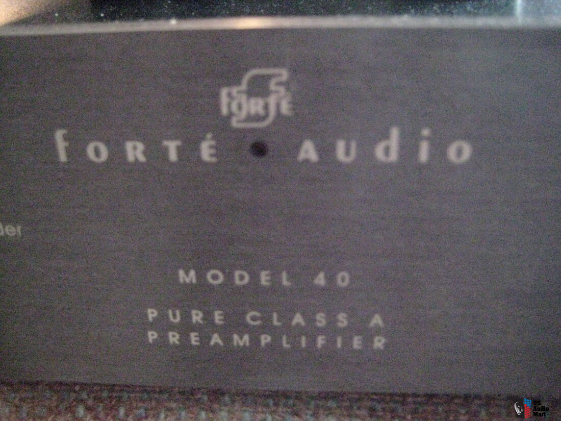 Forte Model 40 class A preamp with ext power supply Photo #1159256 - US ...