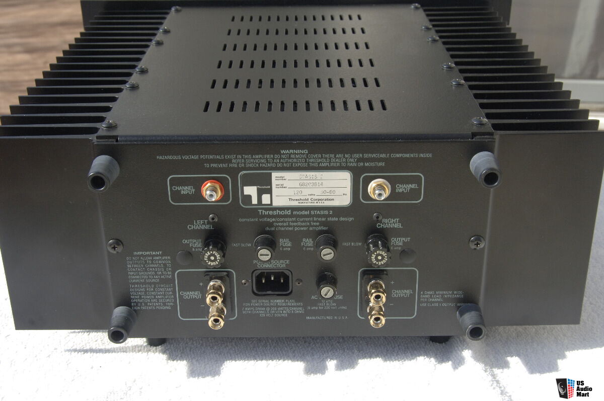 Threshold Stasis 2 Amplifier, close to mint! Photo #1168685 - US Audio Mart