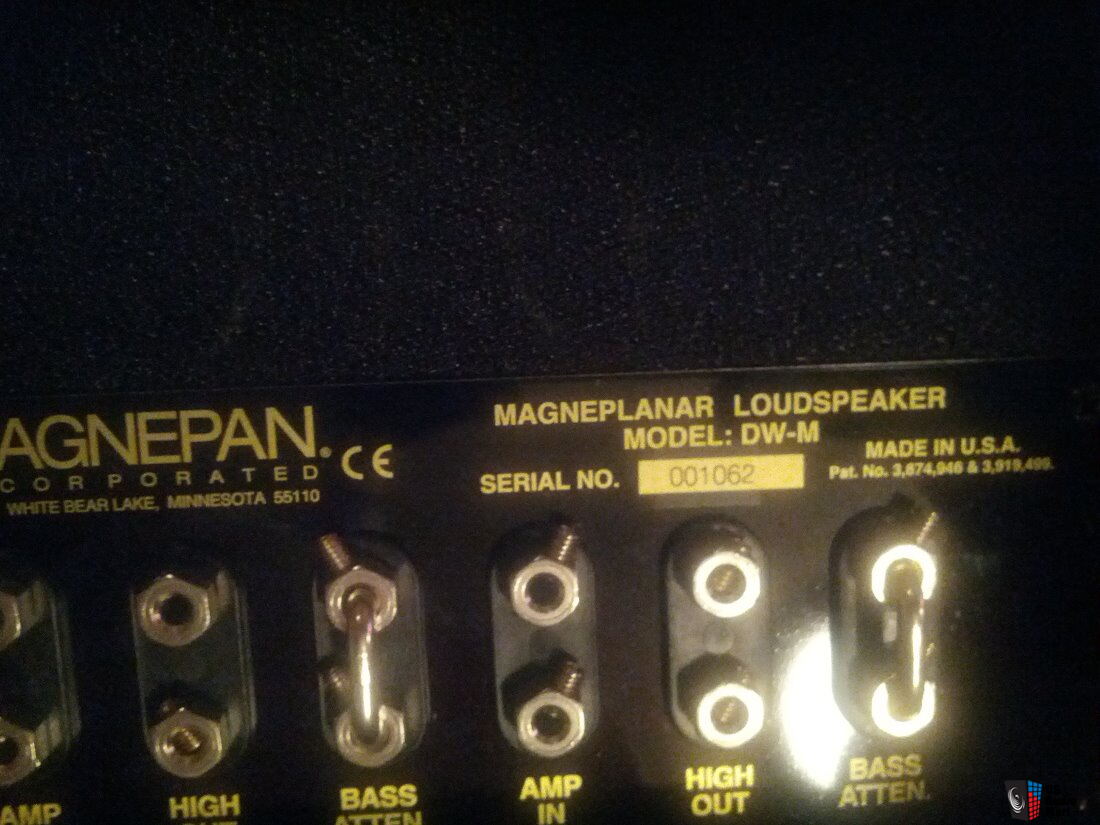 Magnepan DWM Bass Panel - They work! Photo #1178788 - US Audio Mart