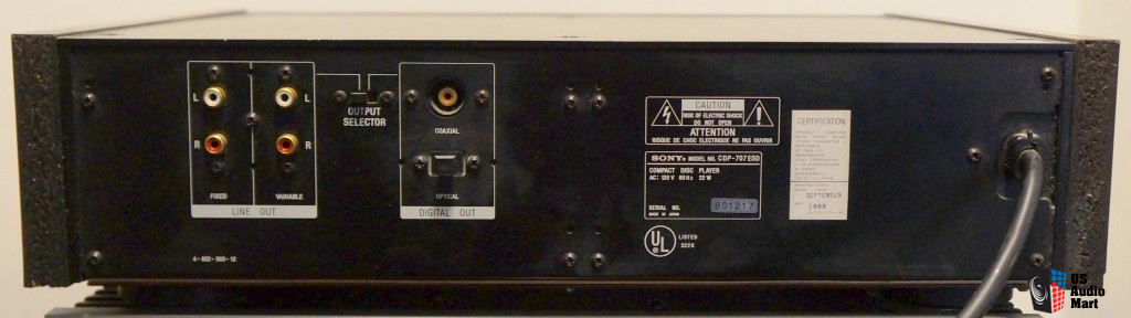 SONY CDP-707 ESD CD Player Photo #1192005 - UK Audio Mart