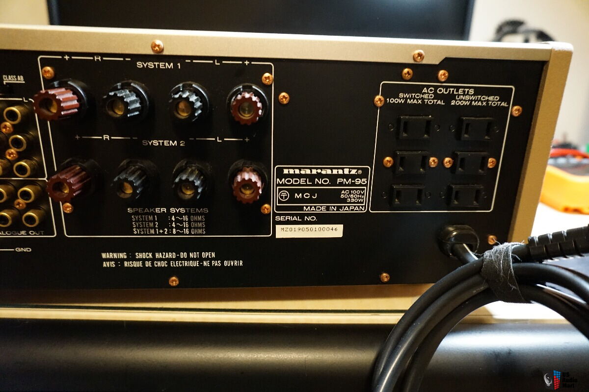 Marantz PM-95 Class A/AB Integrated Amplifier - Built In Philips ...