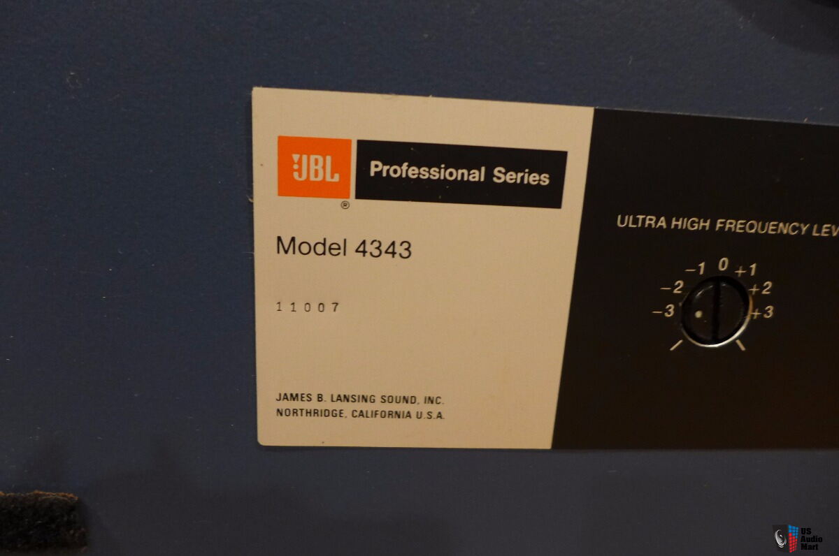 Pair of rare Vintage JBL 4343 Studio monitor speakers Consecutive ...