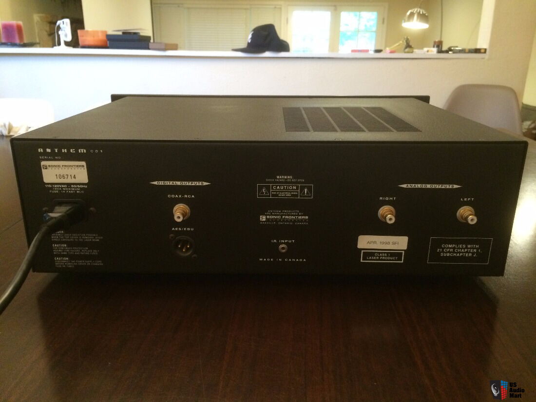 Anthem CD-1 Top of the Line 6 Disc CD player Photo #1206528 - US Audio Mart