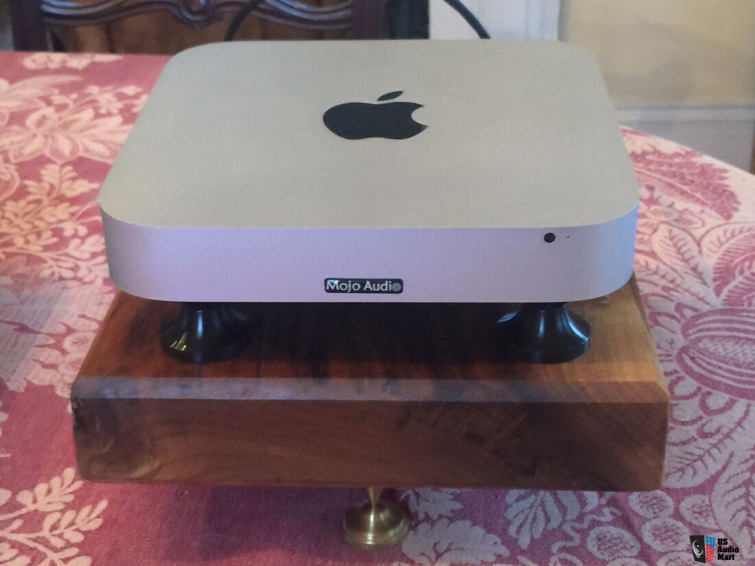 Mac Mini Myrtlewood Isolation Platforms w/ EdenSound brass footers ...